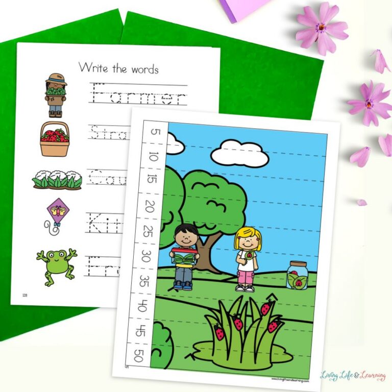 Little Learners Print & Go Activity Kit: Spring