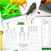 Animal Alphabet and Number Writing Worksheets