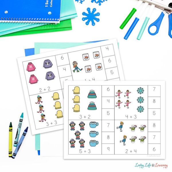 Winter Addition Cards