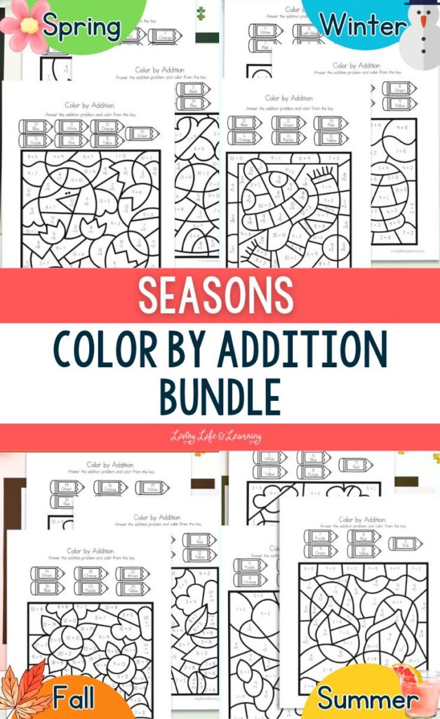 Seasons Color by Addition Bundle