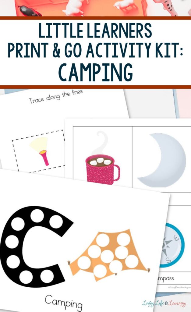 Little Learners Print & Go Activity Kit: Camping