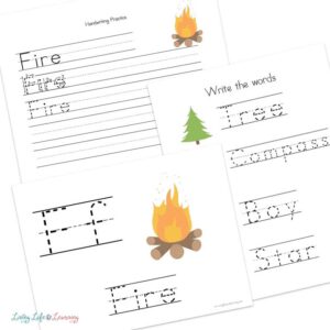 Little Learners Print & Go Activity Kit: Camping