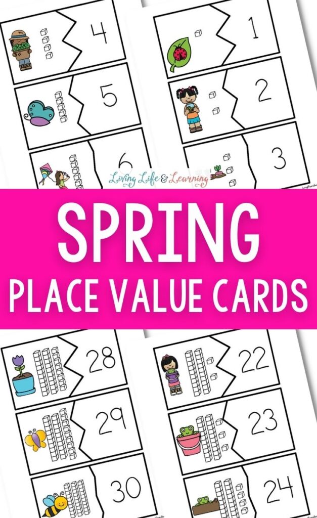 Spring Place Value Cards