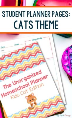 Student Planner Pages: Cats Theme