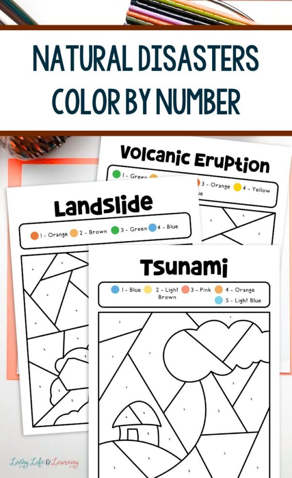 Natural Disaster Color by Number