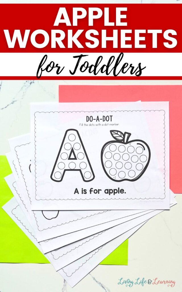 Apple Worksheets for Toddlers