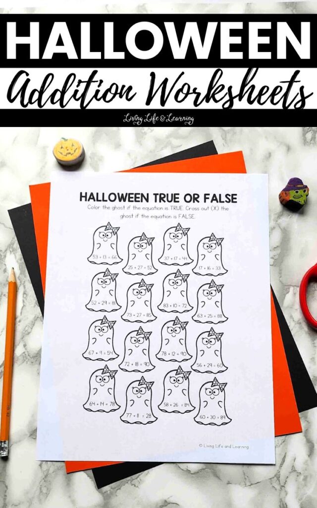 Halloween Addition Worksheets