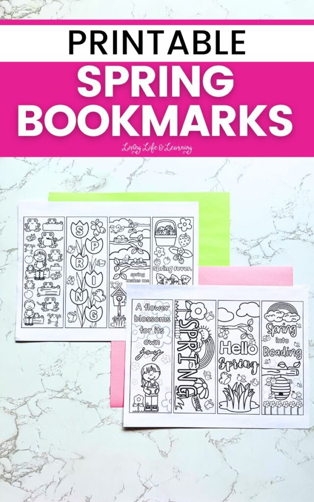 Printable Spring Bookmarks