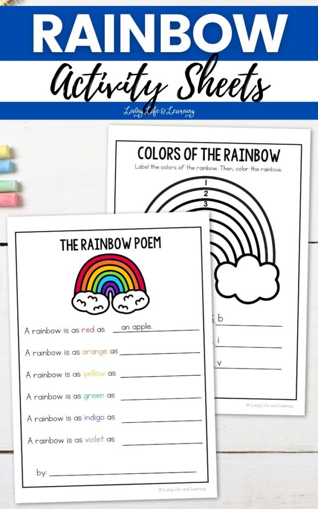 Rainbow Activity Sheets