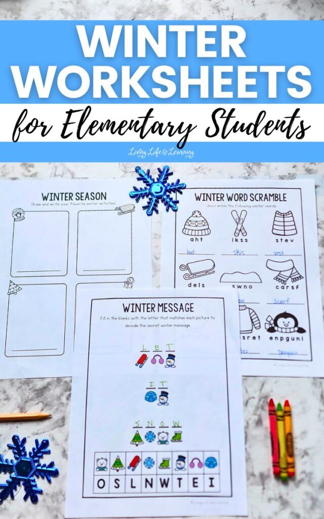 Winter Worksheets for Elementary Students