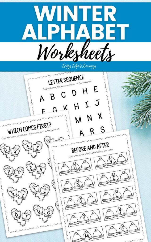 Winter Alphabet Worksheets