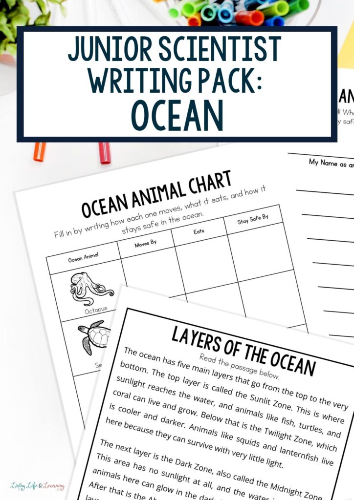 Junior Scientist Writing Pack: Ocean