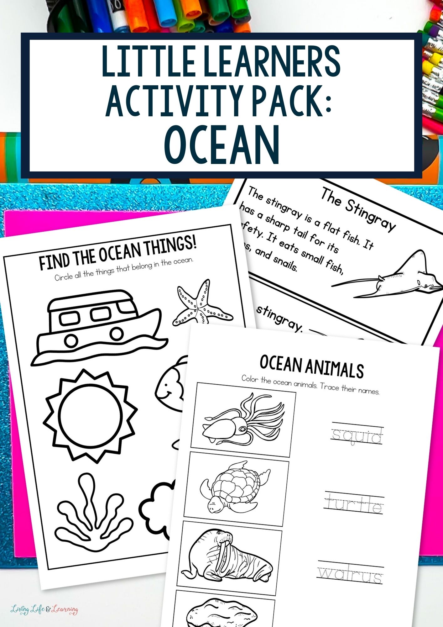 Little Learners Activity Pack: Ocean