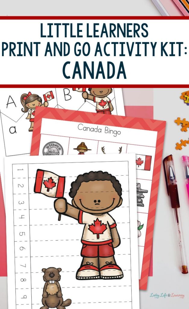 Little Learners Print & Go Activity Kit: Canada