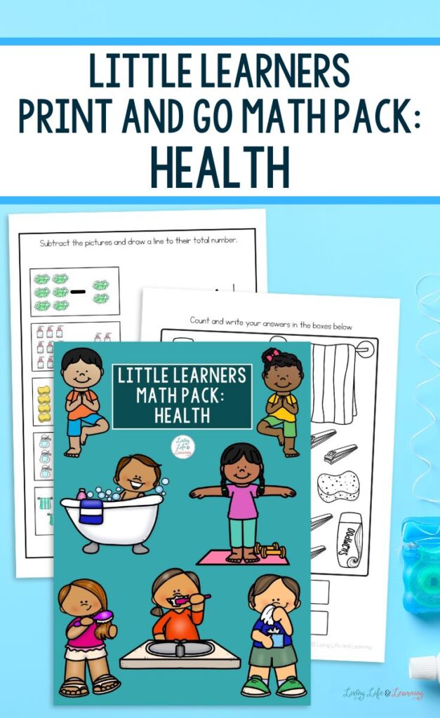 Little Learners Print and Go Math Pack: Health