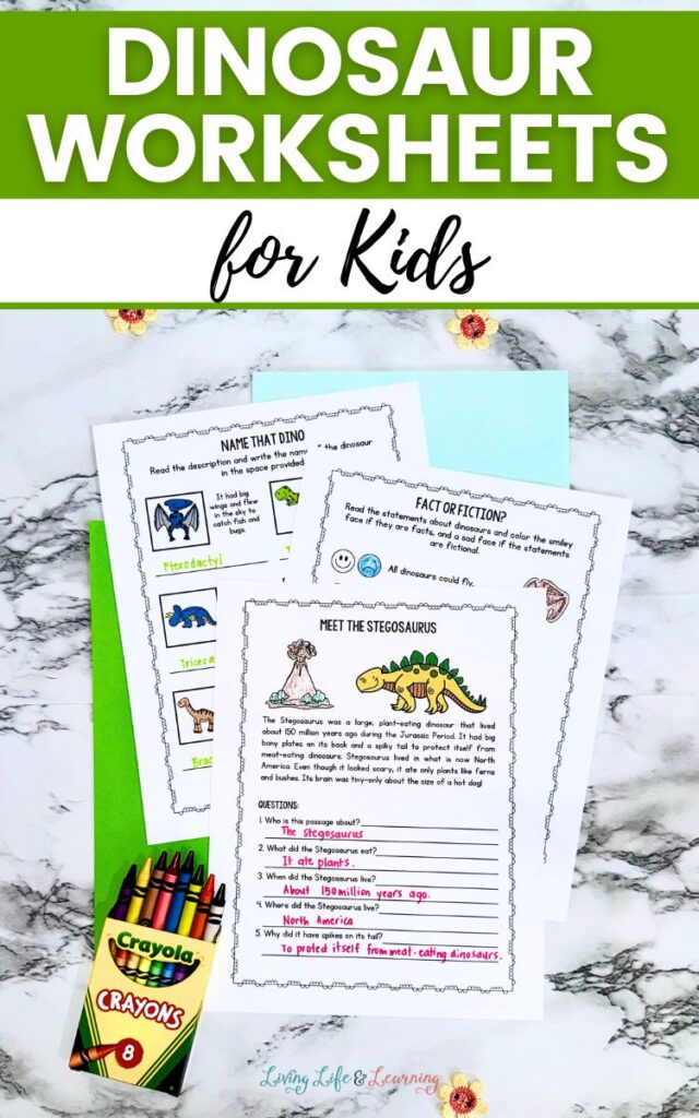 Dinosaur Worksheets for Kids