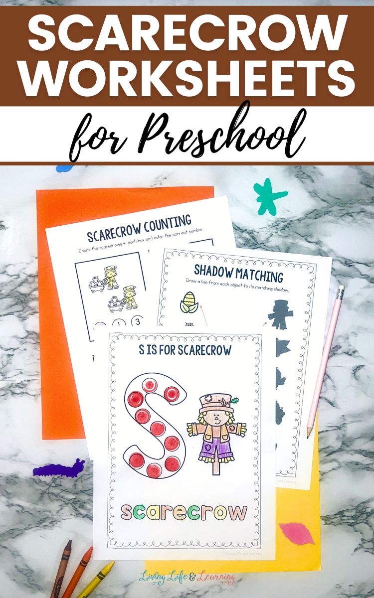 Scarecrow Worksheets for Preschool