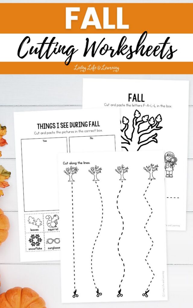 Fall Cutting Worksheets