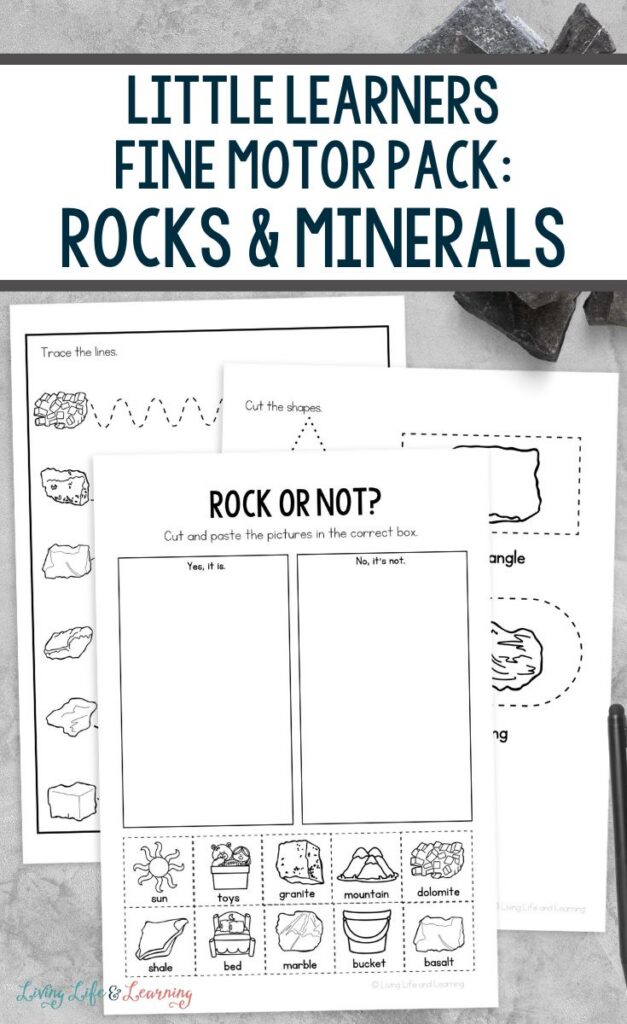 Little Learners Fine Motor Pack: Rocks & Minerals