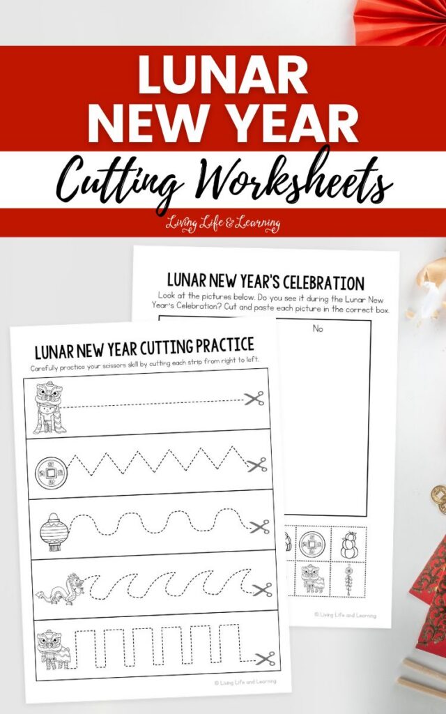Lunar New Year Cutting Worksheets