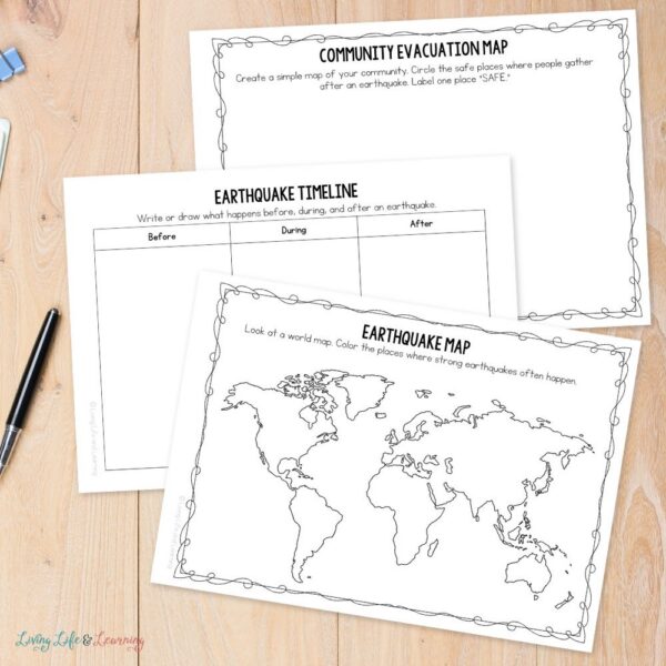 Printable Earthquakes & Volcanoes Research Journal