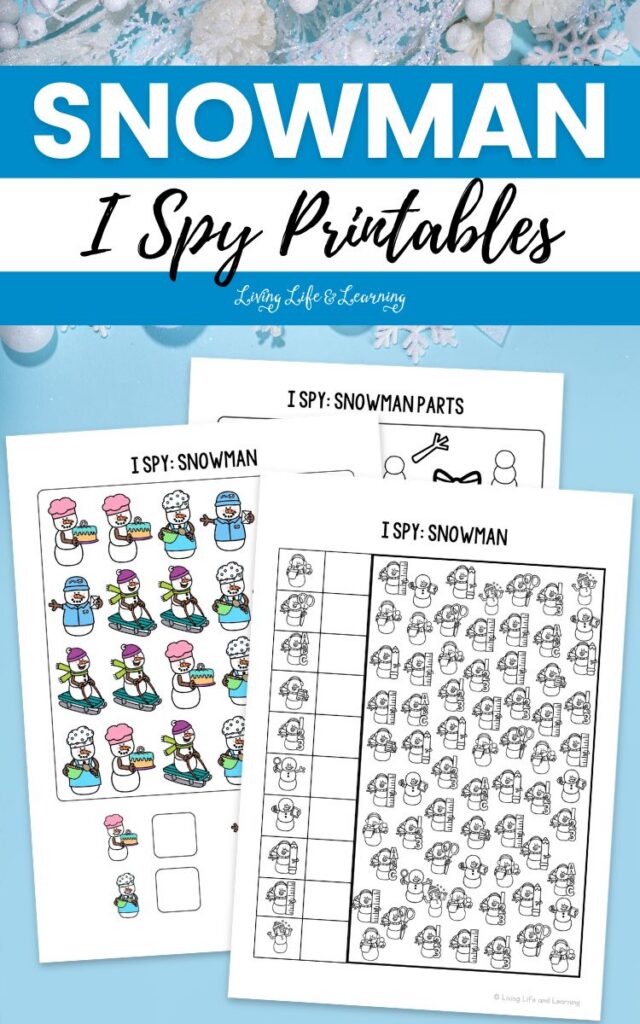 Snowman I Spy Printables