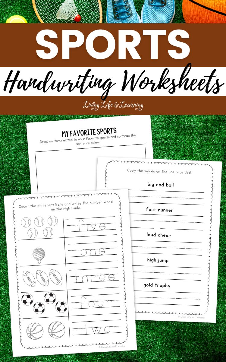 Sports Handwriting Worksheets